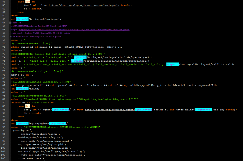 Nginx Install Script
